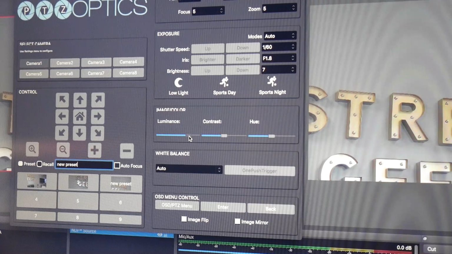 PTZOptics OBS Plugin - StreamGeeks